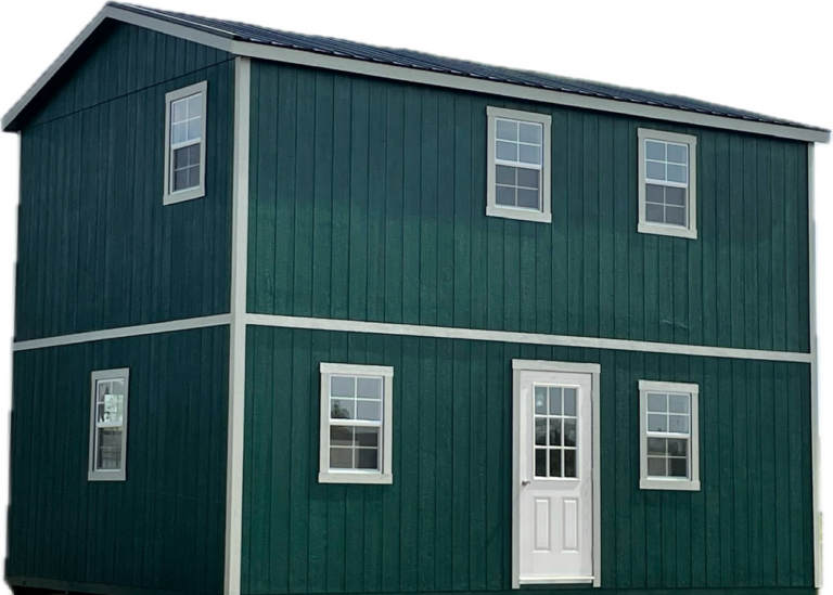 2 Story Gable Style Cabin – Storage Sheds, Tiny homes, Rent to Own ...
